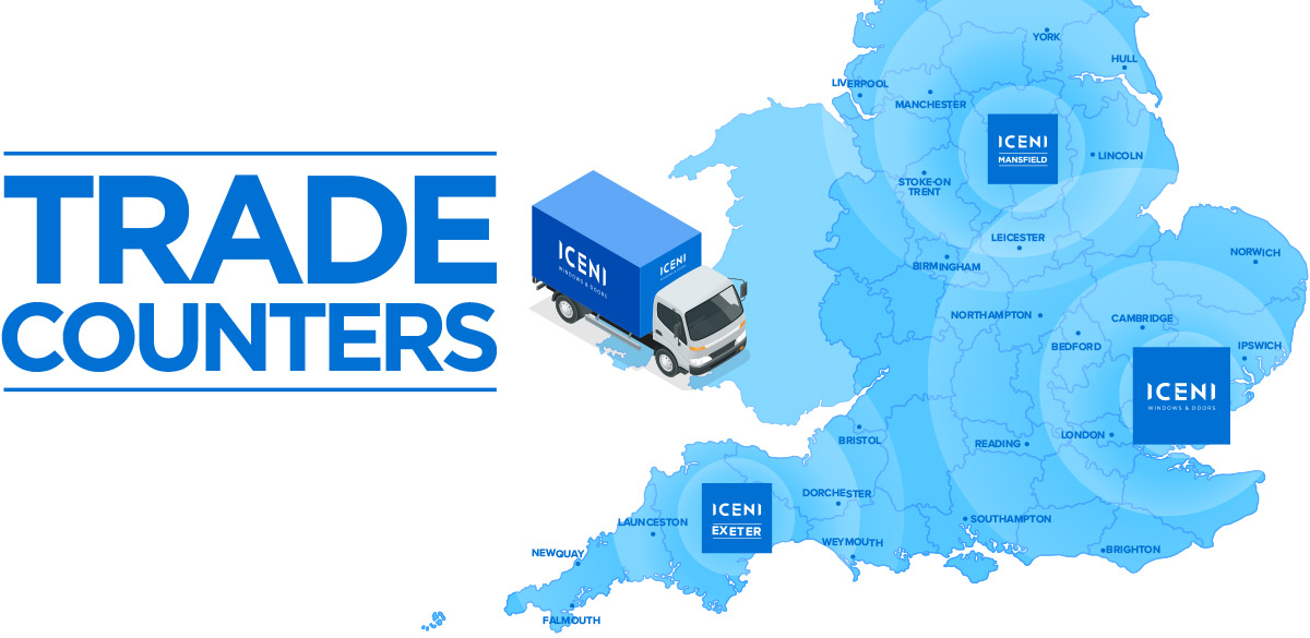 Trade counters - Iceni Windows - PVC-U & Aluminium Products